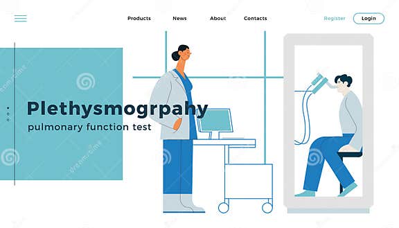 Female Medical Specialist and Male Patient Performs Whole Body ...