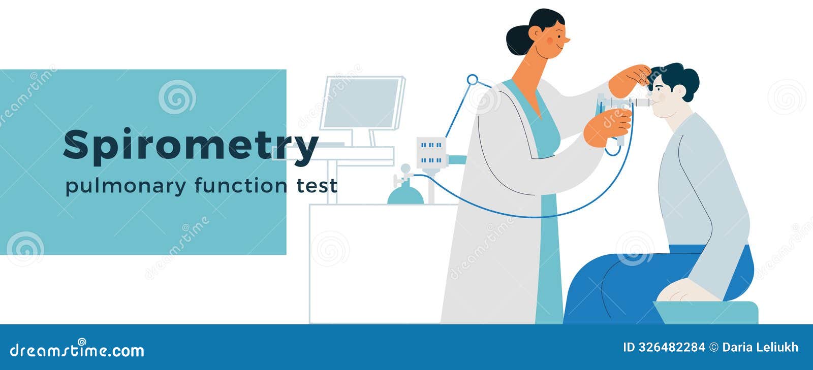 Spirometer For Measuring Lung Capacity In A Pulmonary Fun Lab Royalty ...