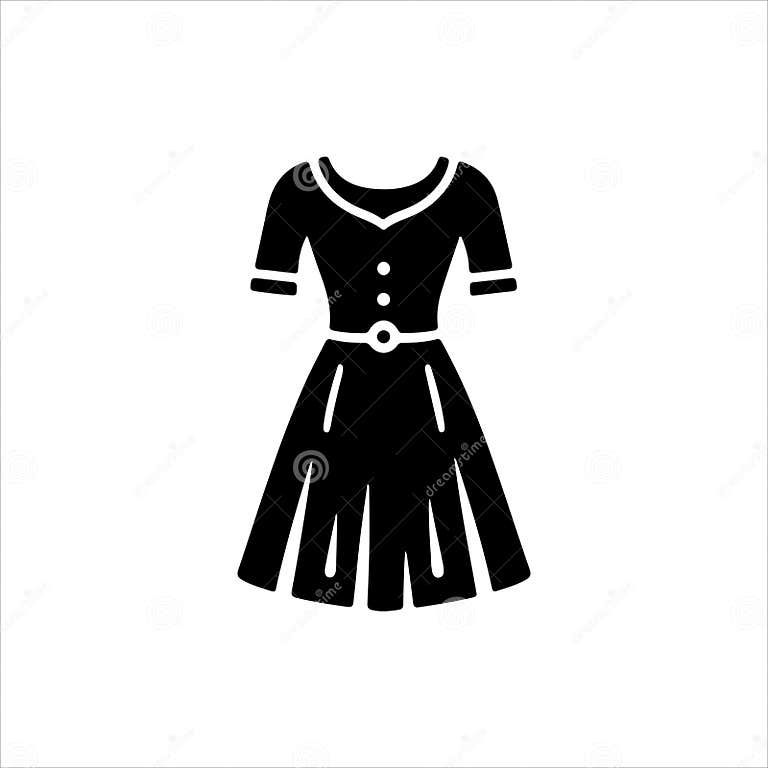Frock Vector Illustration Silhouette Arts and Design Stock Vector ...