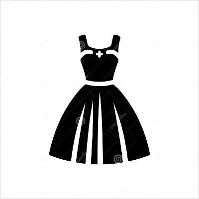 Frock Vector Illustration Silhouette Arts and Design Stock Vector ...