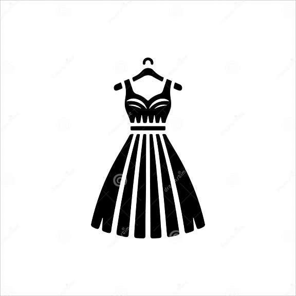 Frock Vector Illustration Silhouette Arts and Design Stock Vector ...