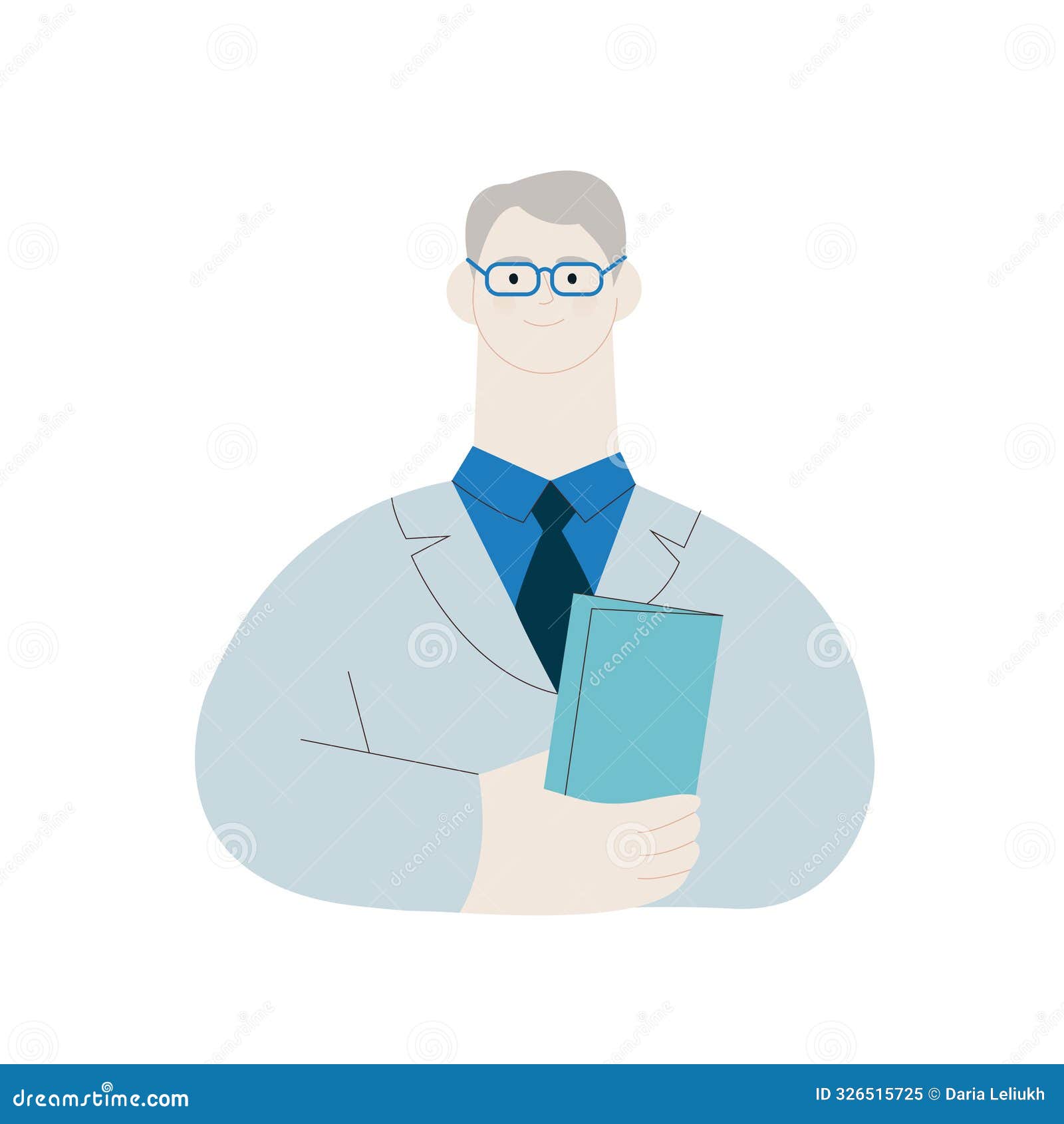 Male Medical Specialist. Modern Flat Vector Concept Illustration. Stock ...