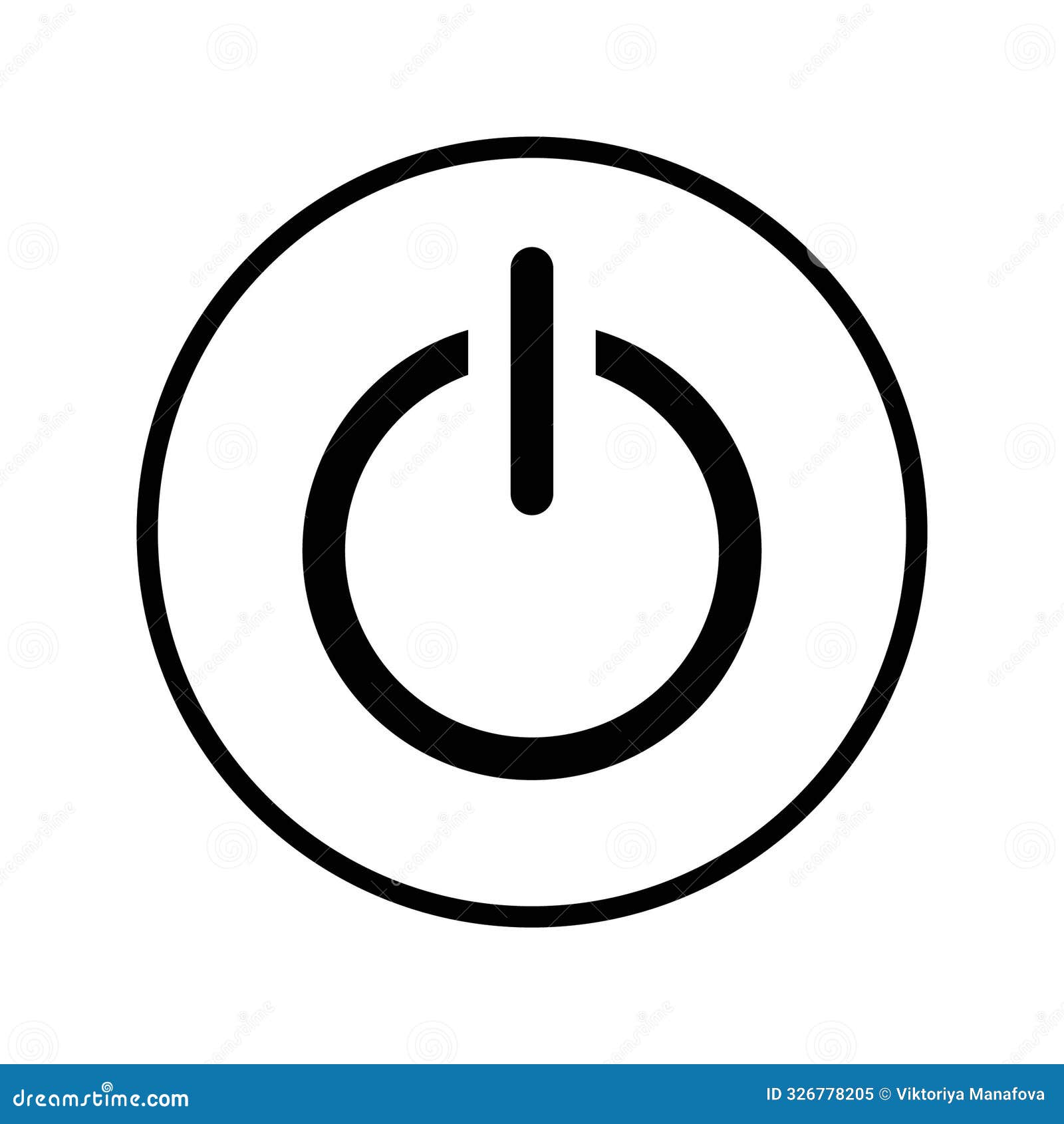 Power icon stock illustration. Illustration of electricity - 326778205