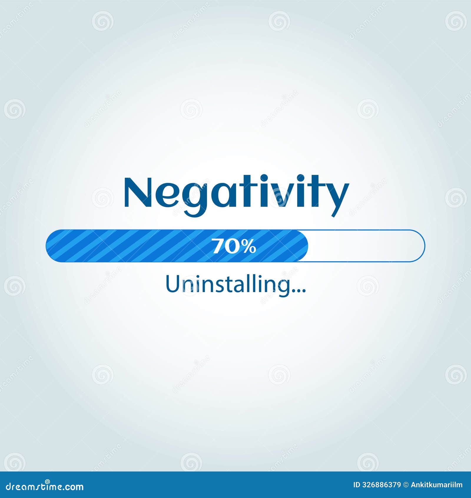 Negativity Uninstalling Vector Illustration Graphic Eps Stock ...