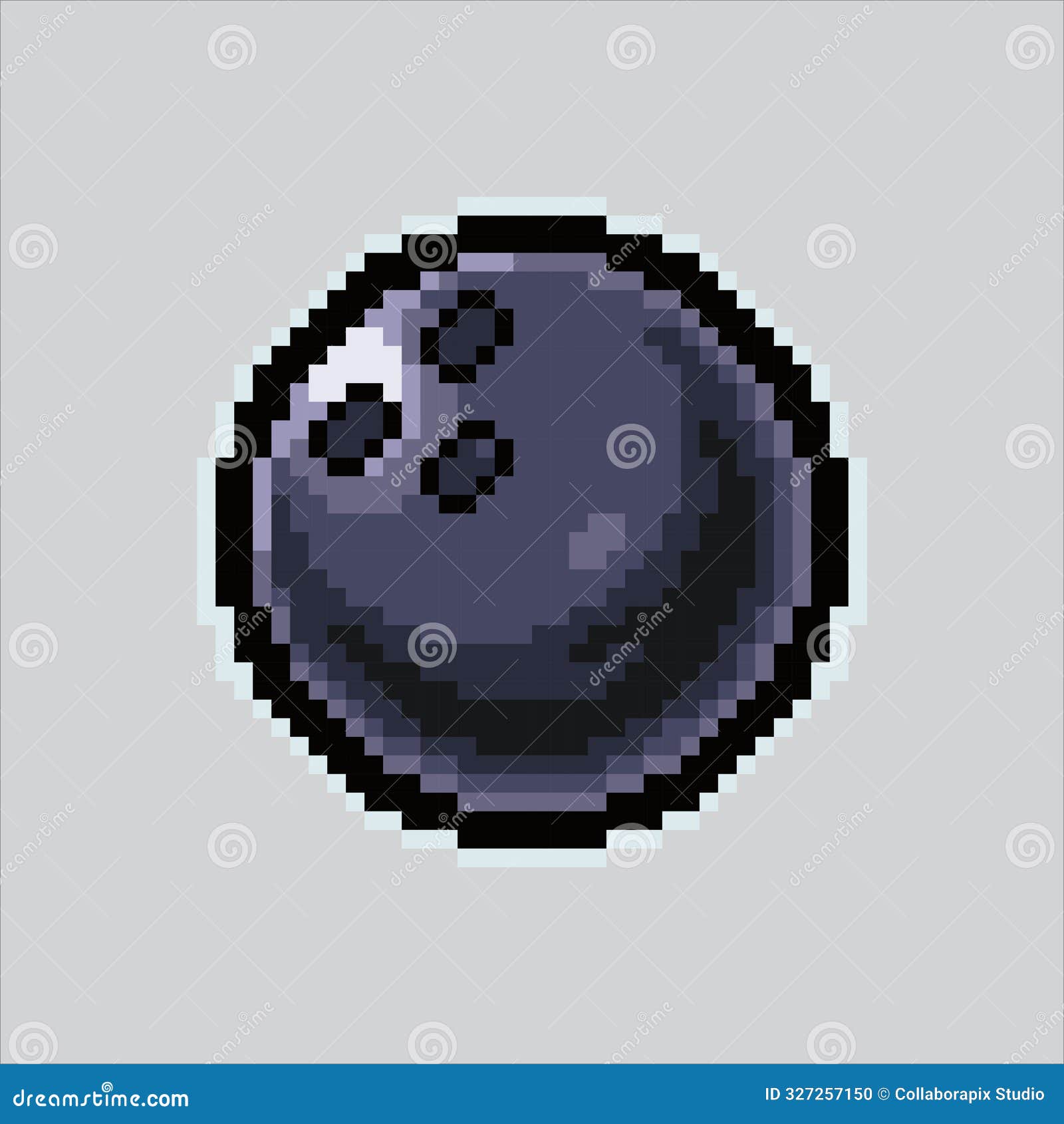 Pixel Art Bowling Ball With Vibrant Colors By Pixelplantmaster Royalty ...
