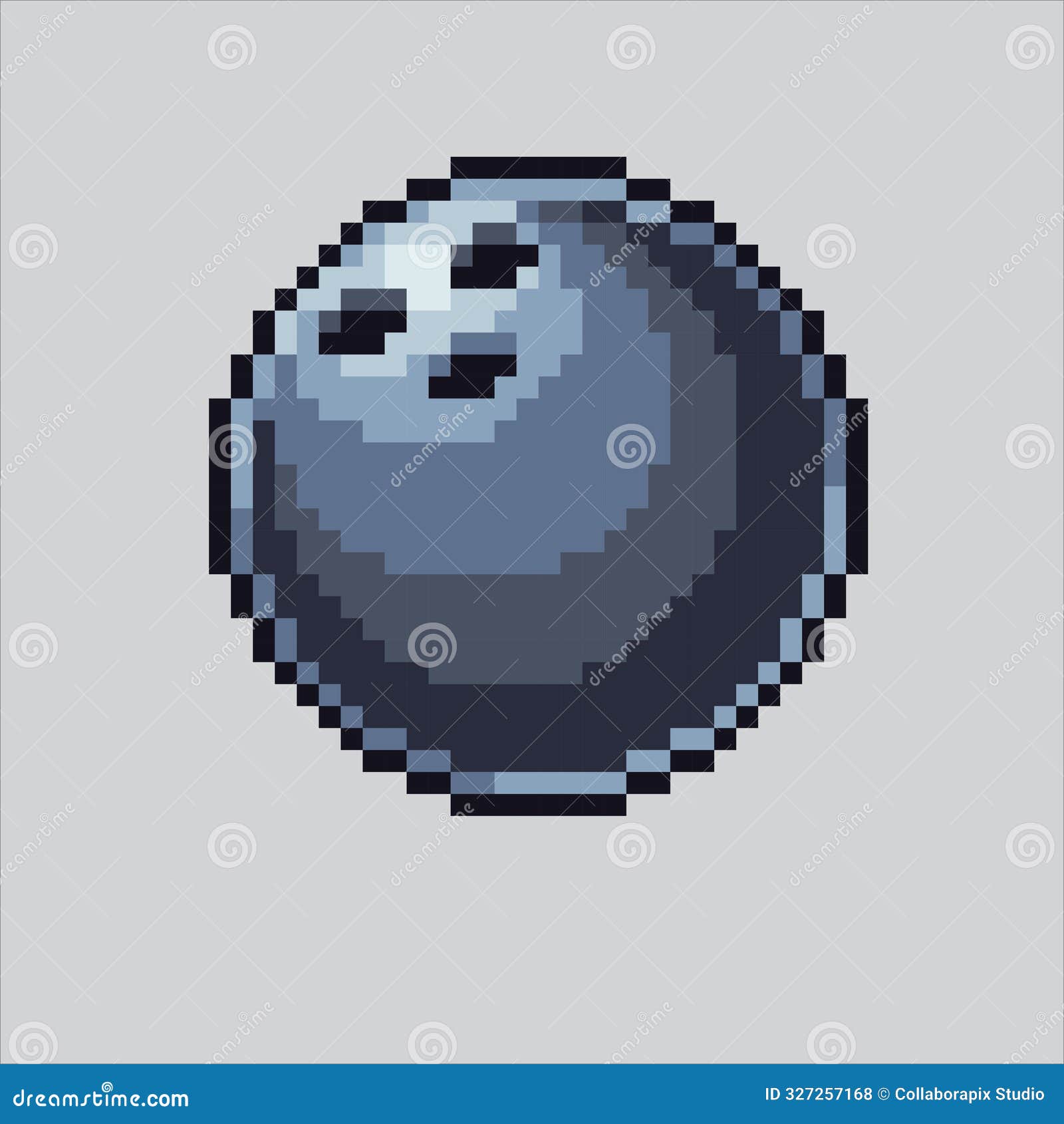 Pixel Art Bowling Ball With Vibrant Colors By Pixelplantmaster Royalty ...