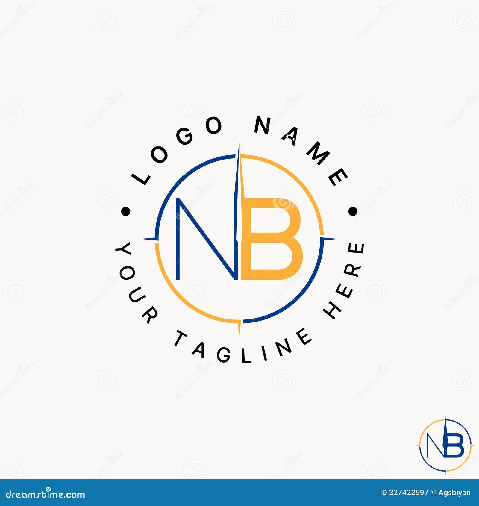 Initial NB Sans Serif Font Cut Connect Compass Square Line. Related To ...