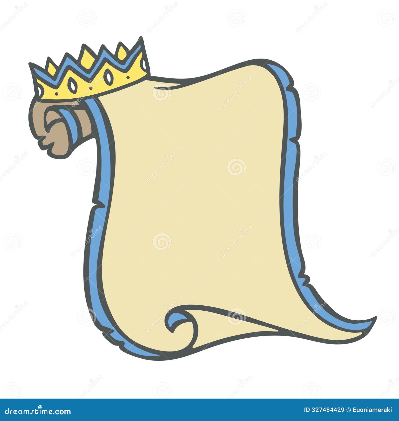 Series Of Royal Paper Scroll Paper Background Poster Template In Cute ...