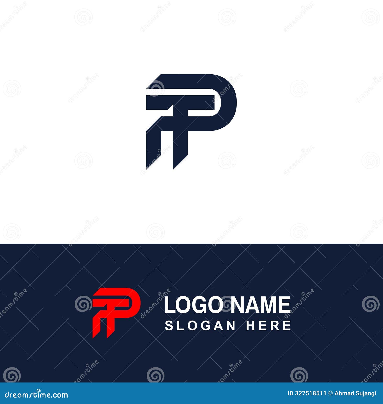 TP Logo Monogram Template Design. Stock Vector - Illustration of ...