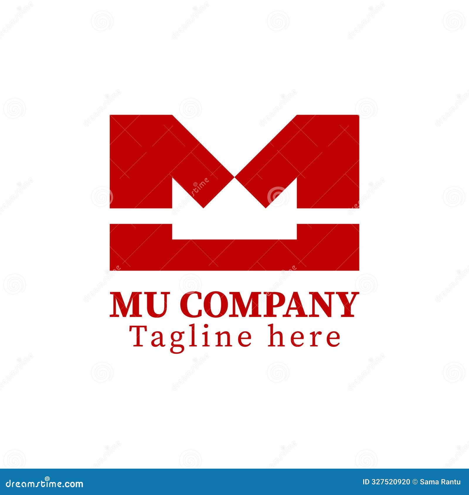 Letter MU Logo Design Vector Template Stock Illustration - Illustration ...