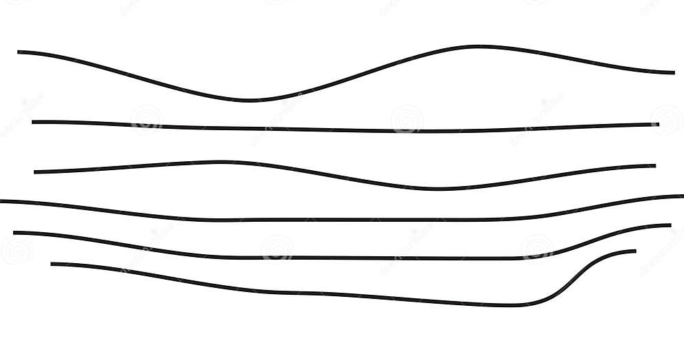 Vertical Wavy Lines, Waving, Billowy, Squiggle and Squiggly Line. Curvy ...