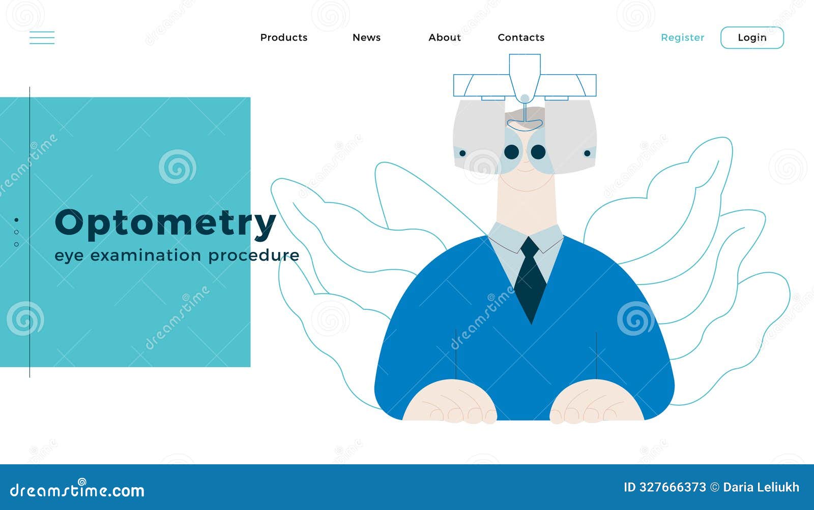 Optometry. Eye Test and Prescription Glasses. Male Perform Eye Test ...