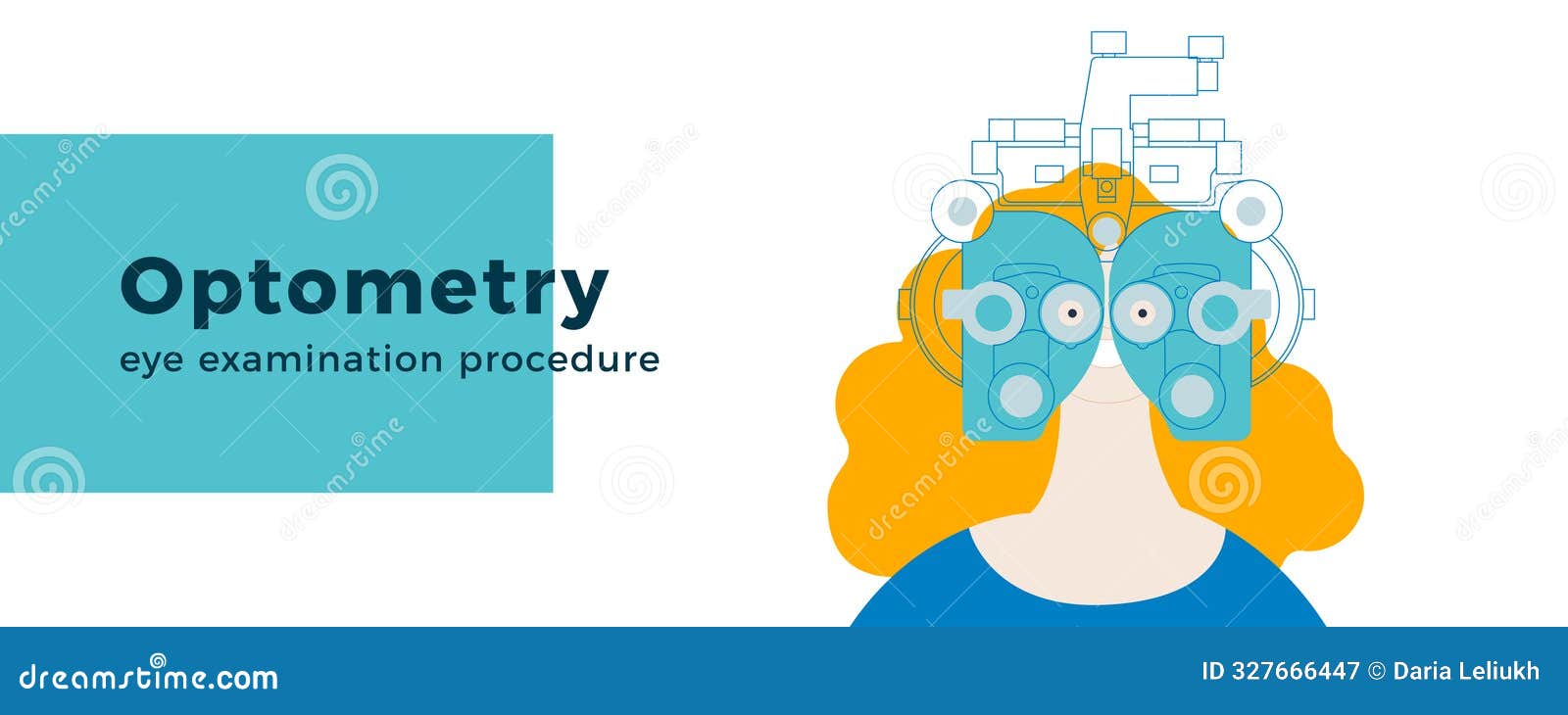 Optometry. Eye Test and Prescription Glasses. Female Perform Eye Test ...