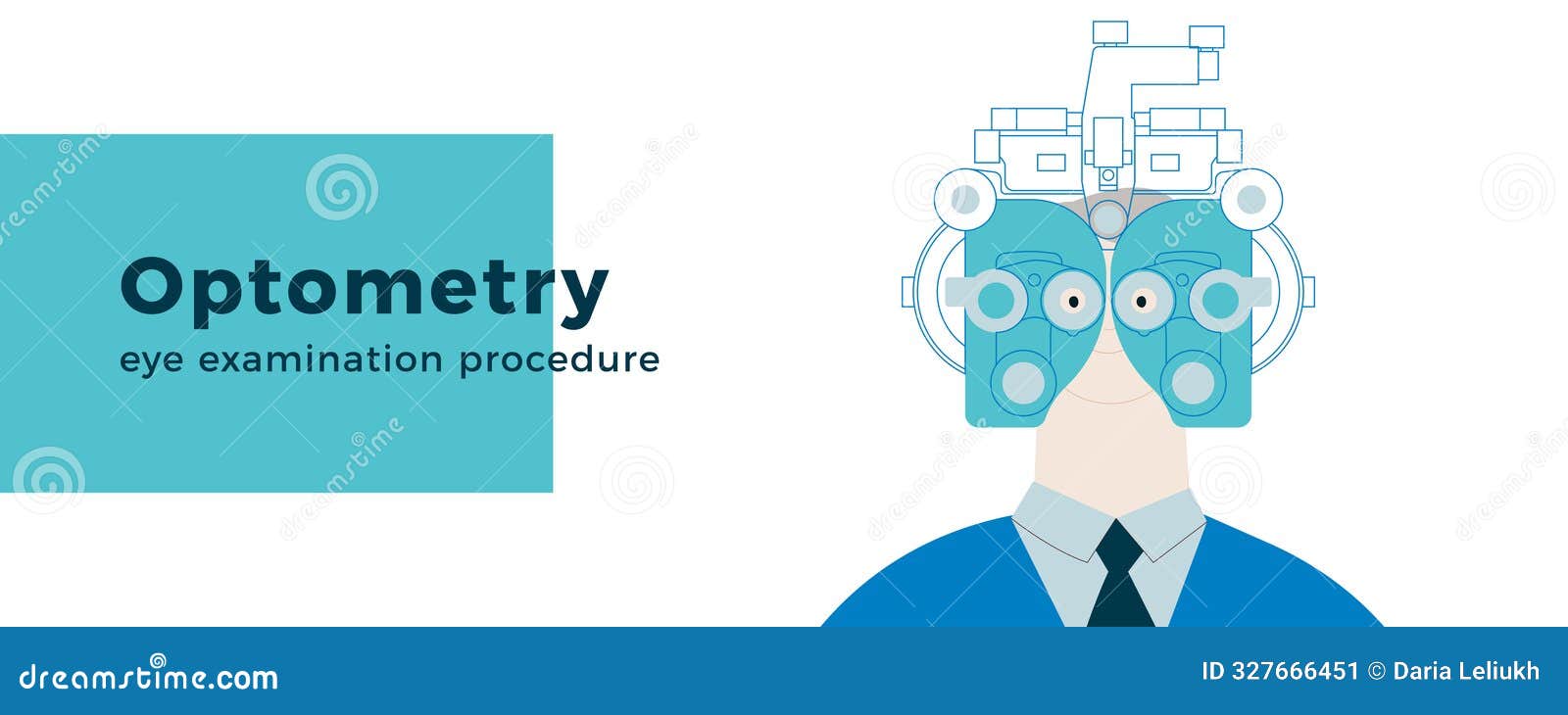 Optometry. Eye Test and Prescription Glasses. Male Perform Eye Test ...