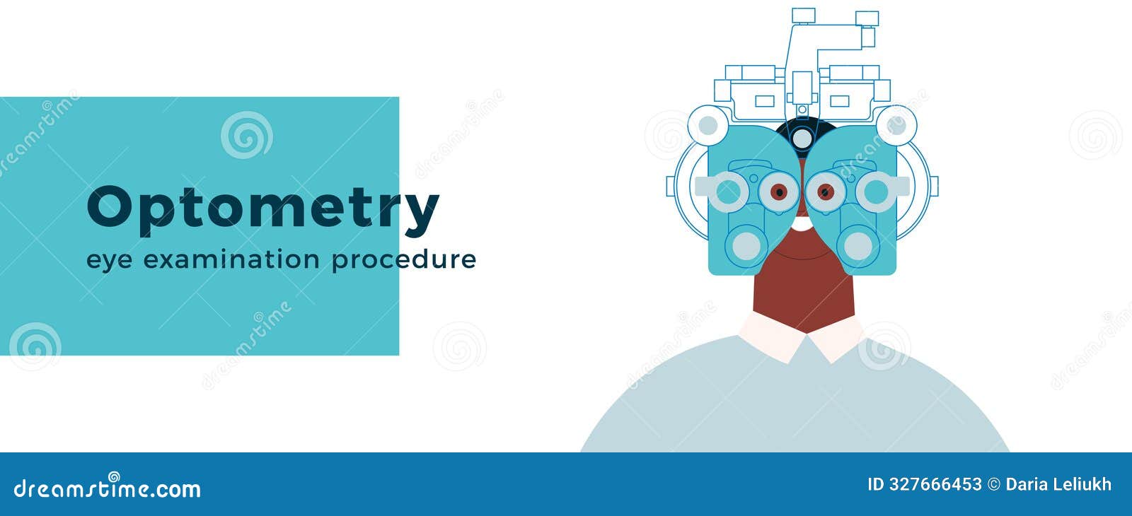 Optometry. Eye Test and Prescription Glasses. Male Perform Eye Test ...