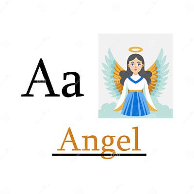 A for Angel Phonic Songs Education for Kids Stock Illustration ...