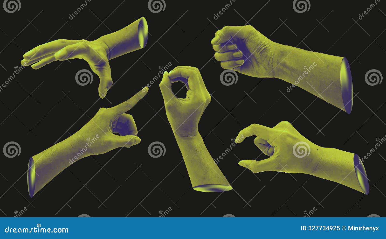 Two Fingers Pinching Outwards On A Touchscreen, Zooming In On Content ...