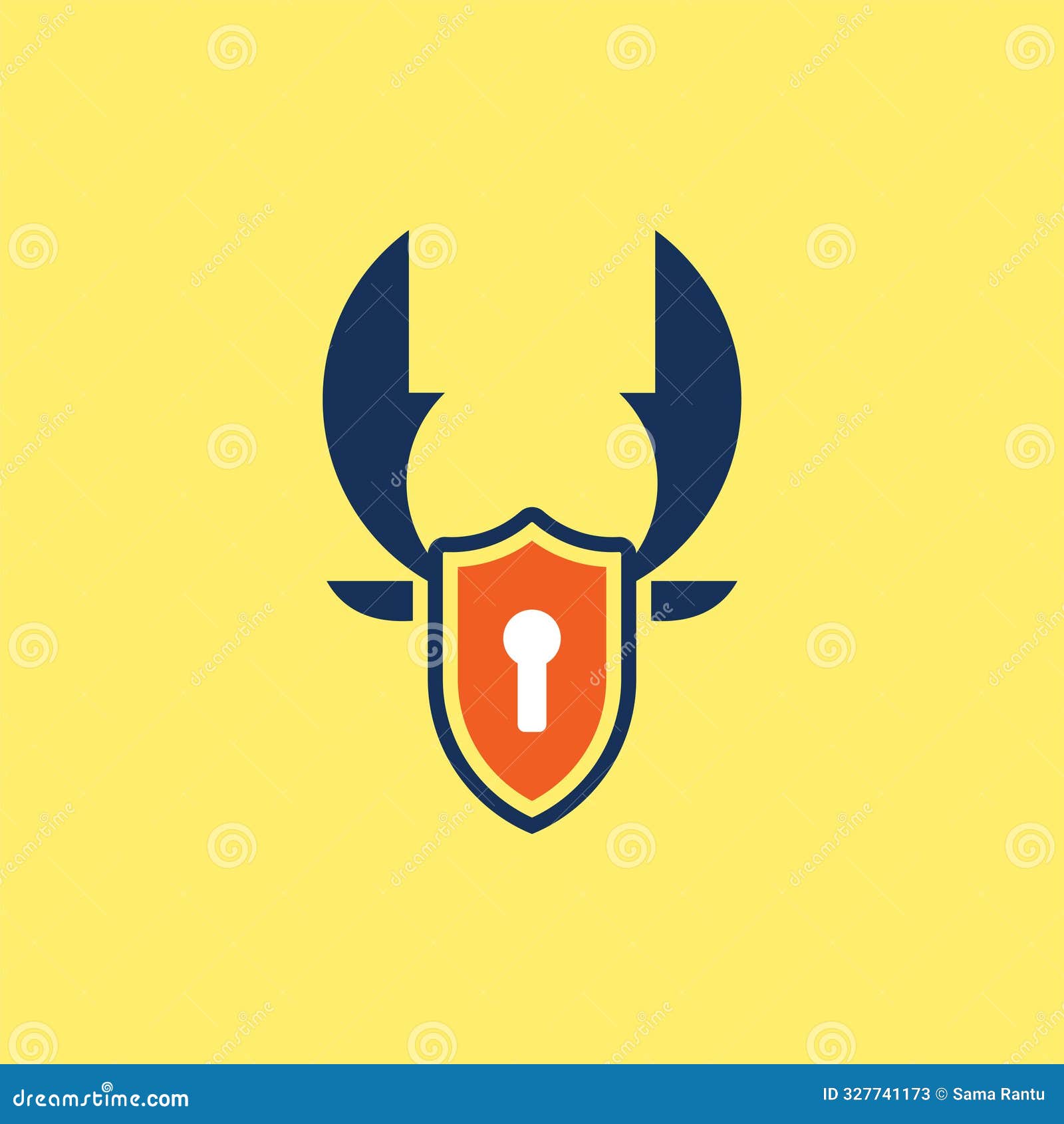 Deer logo design vector stock illustration. Illustration of stag ...