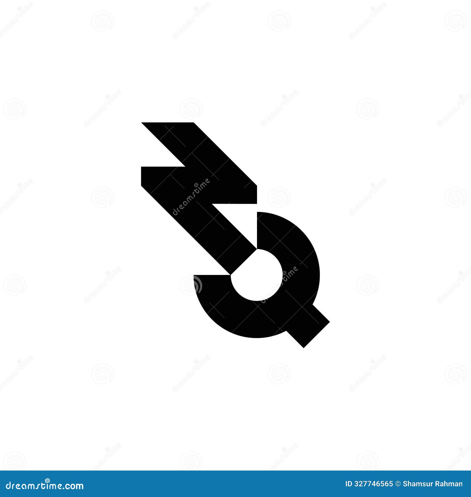 Alphabet Initials Logo ZQ, QZ, Q and Z Stock Vector - Illustration of ...