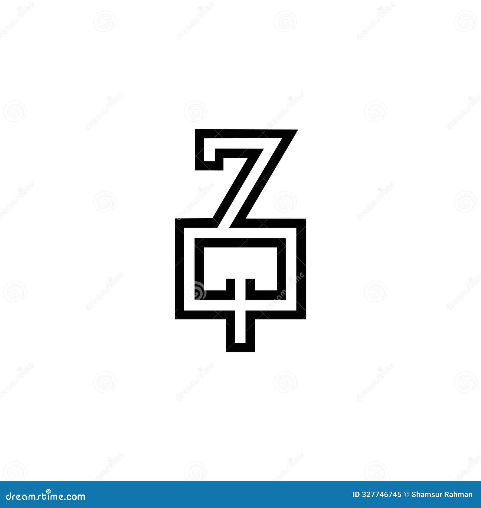 Alphabet Initials Logo ZQ, QZ, Q and Z Stock Vector - Illustration of ...