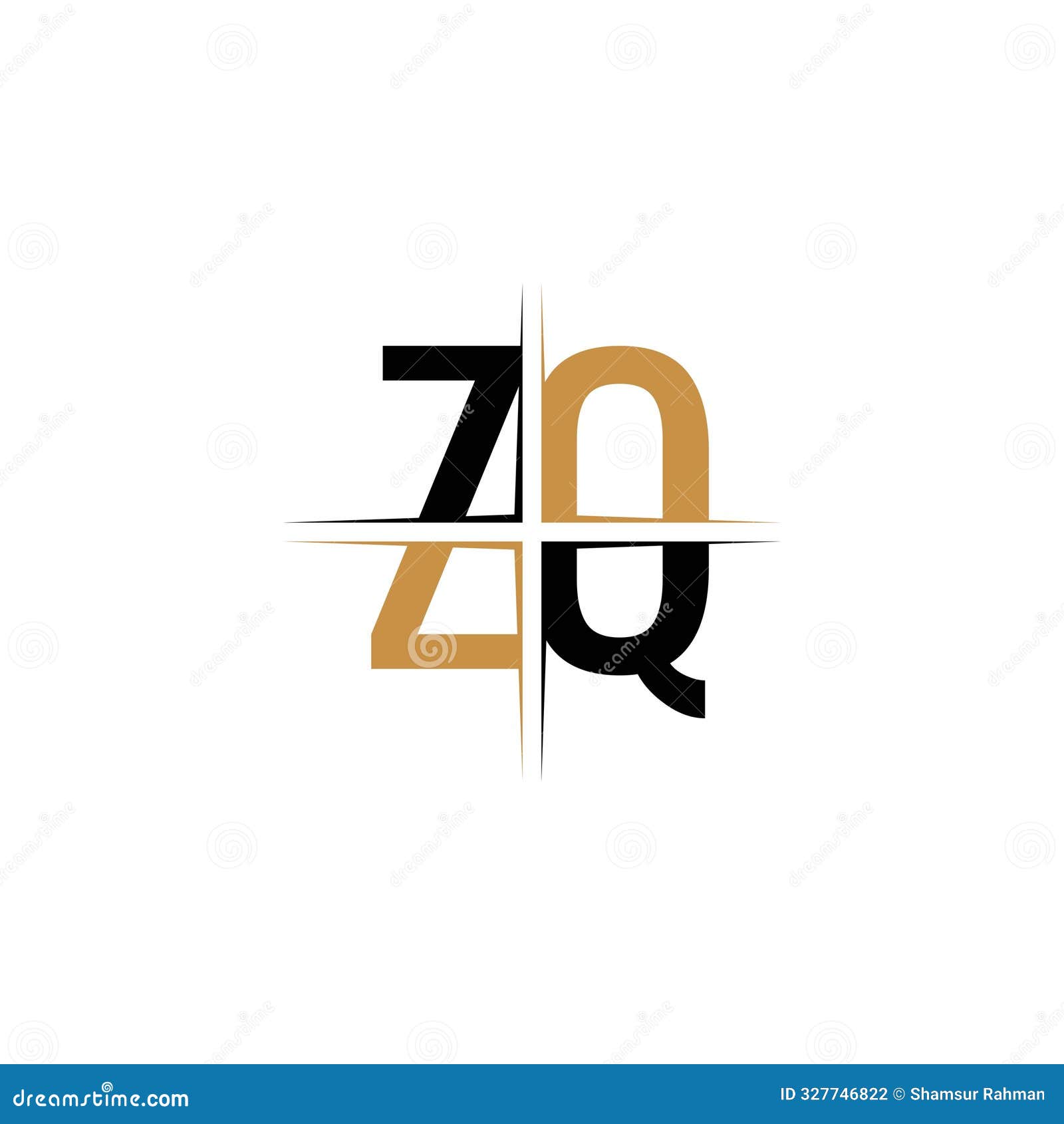 Alphabet Initials Logo ZQ, QZ, Q and Z Stock Vector - Illustration of ...