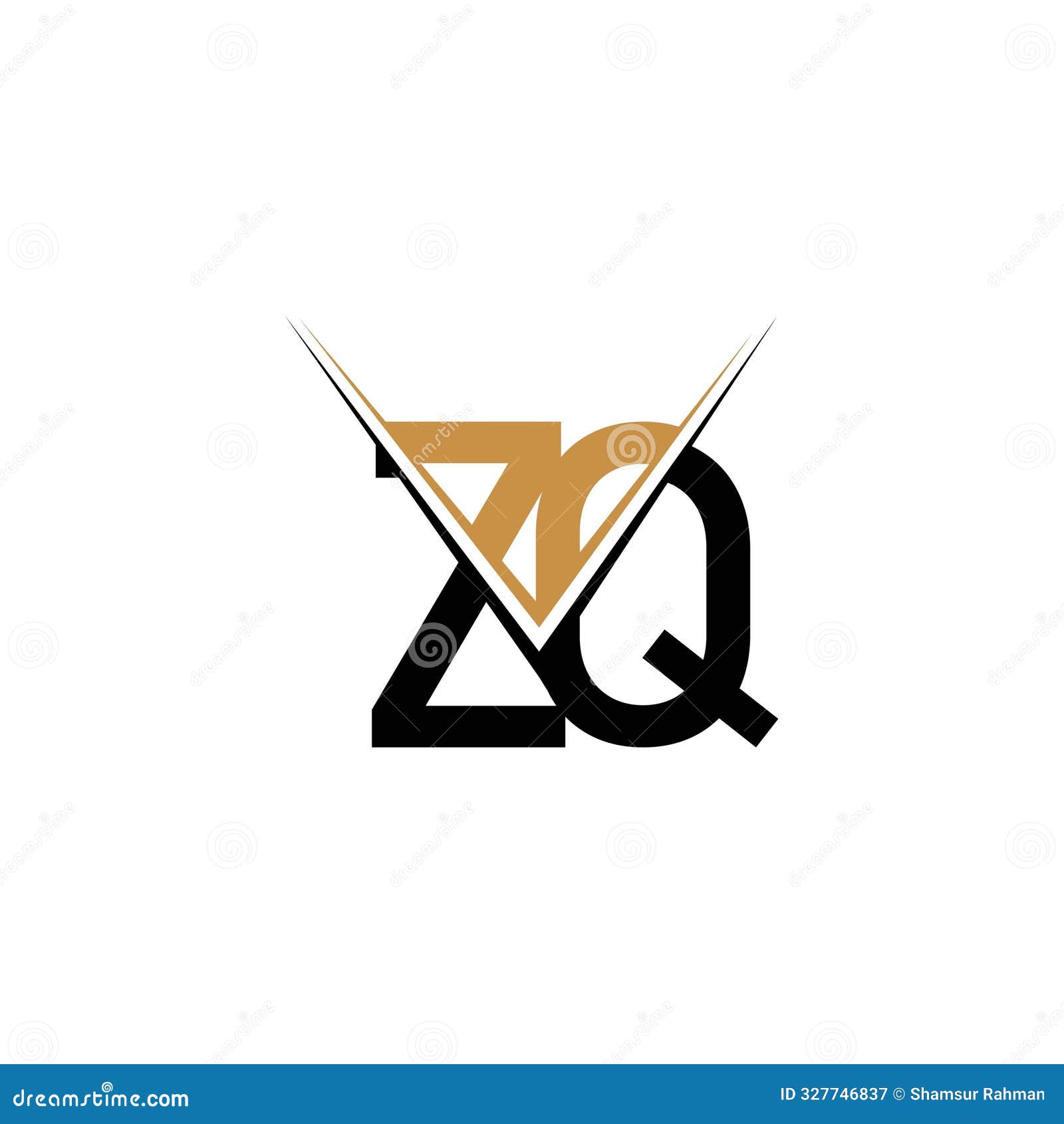 Alphabet Initials Logo ZQ, QZ, Q and Z Stock Vector - Illustration of ...