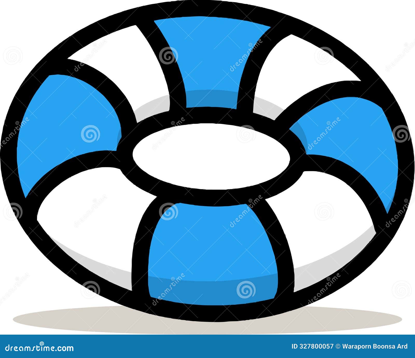 Swimming Ring Cartoon Drawing Vector Stock Illustration - Illustration ...