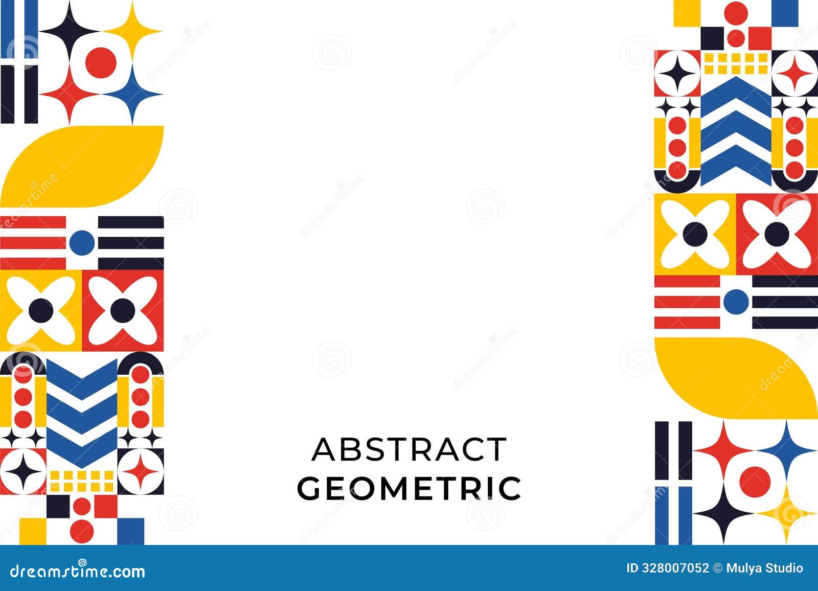 Premium Abstract Geometric Style Background Vector Image Stock ...