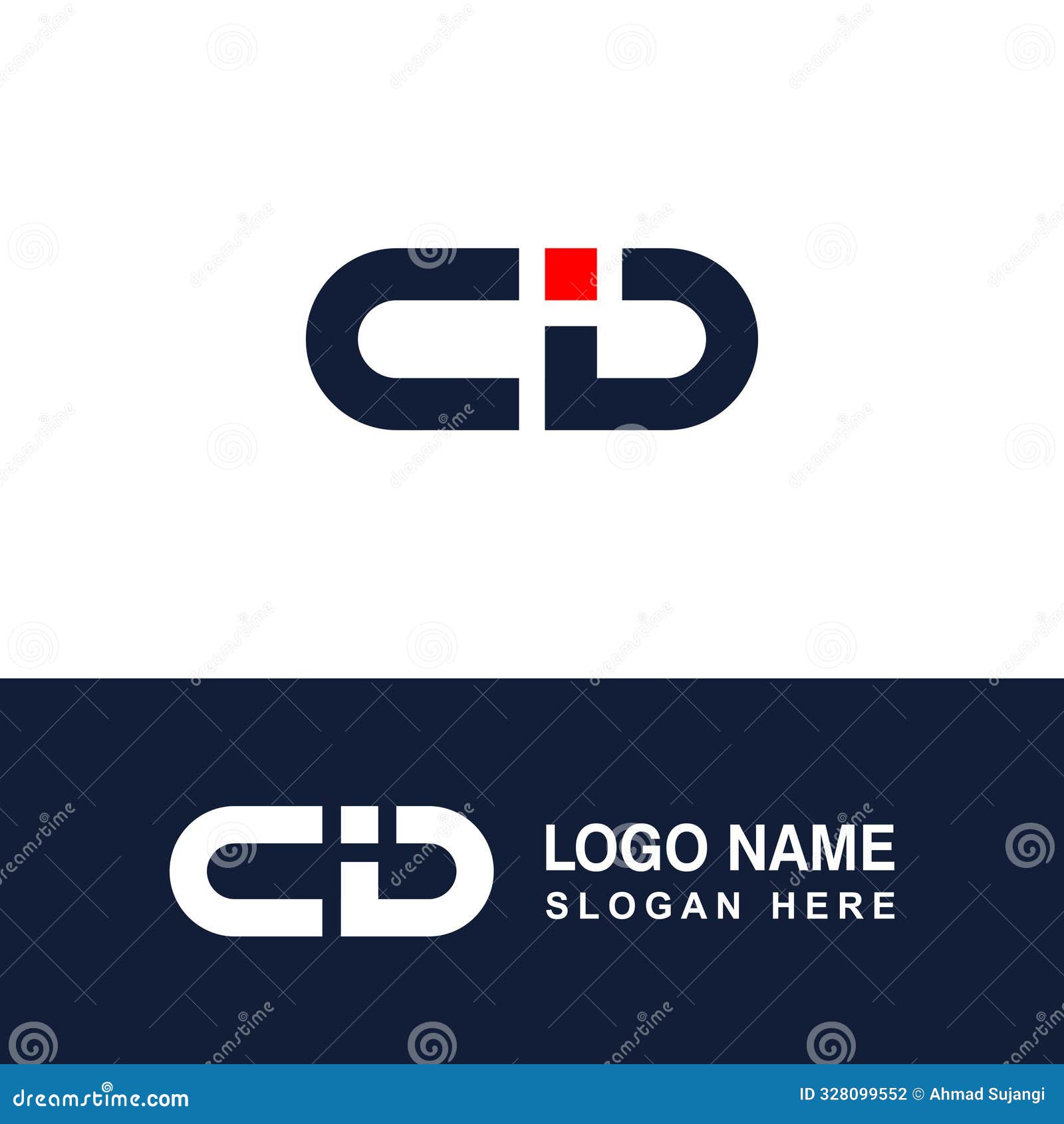 Creative CID Letter Logo Template. Stock Illustration - Illustration of ...