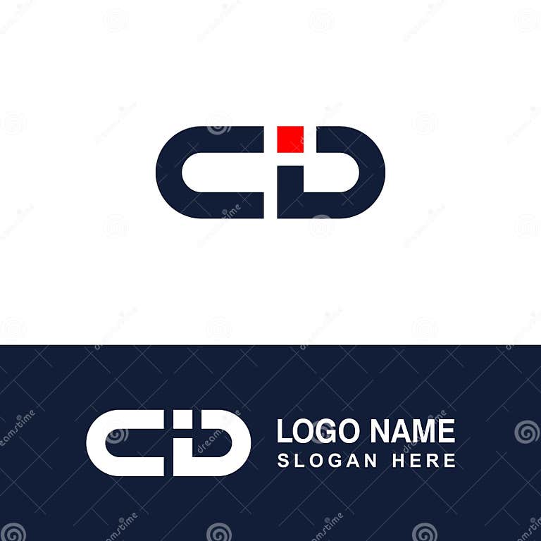 Creative CID Letter Logo Template. Stock Illustration - Illustration of ...