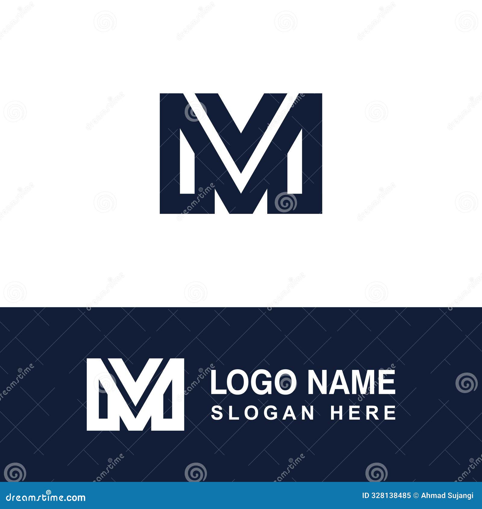 Very Nice Letter M Logo Template. Stock Vector - Illustration of ...