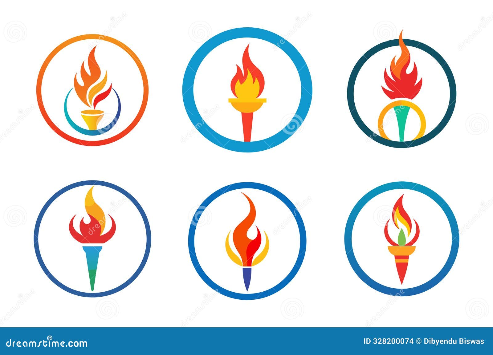 OLYMPIC FLAME ICON Vector Illustration Stock Illustration - Illustration of vector, iconic ...