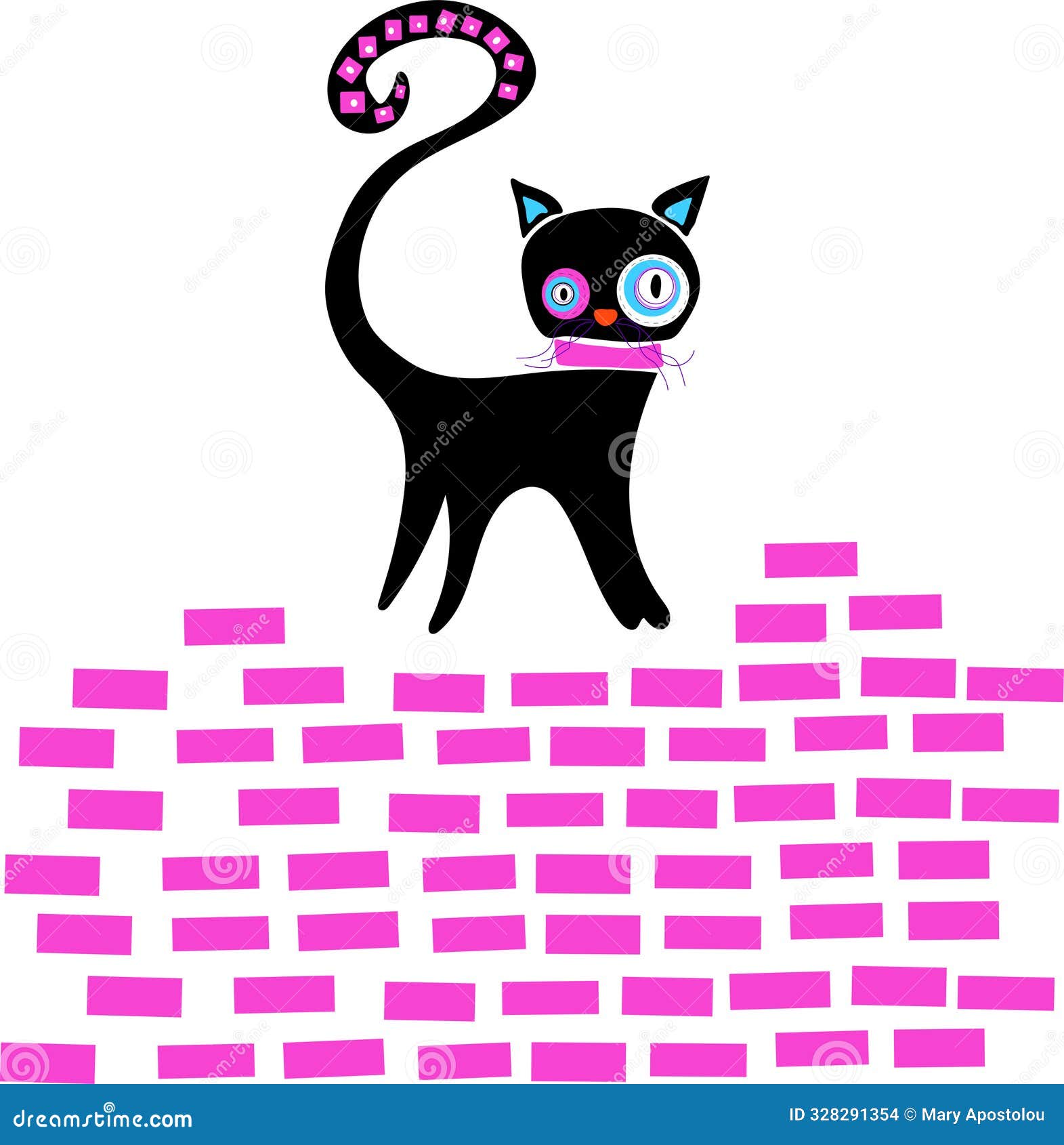 Fuchsia And Pink Floral Wallpaper Cartoon Vector | CartoonDealer.com ...