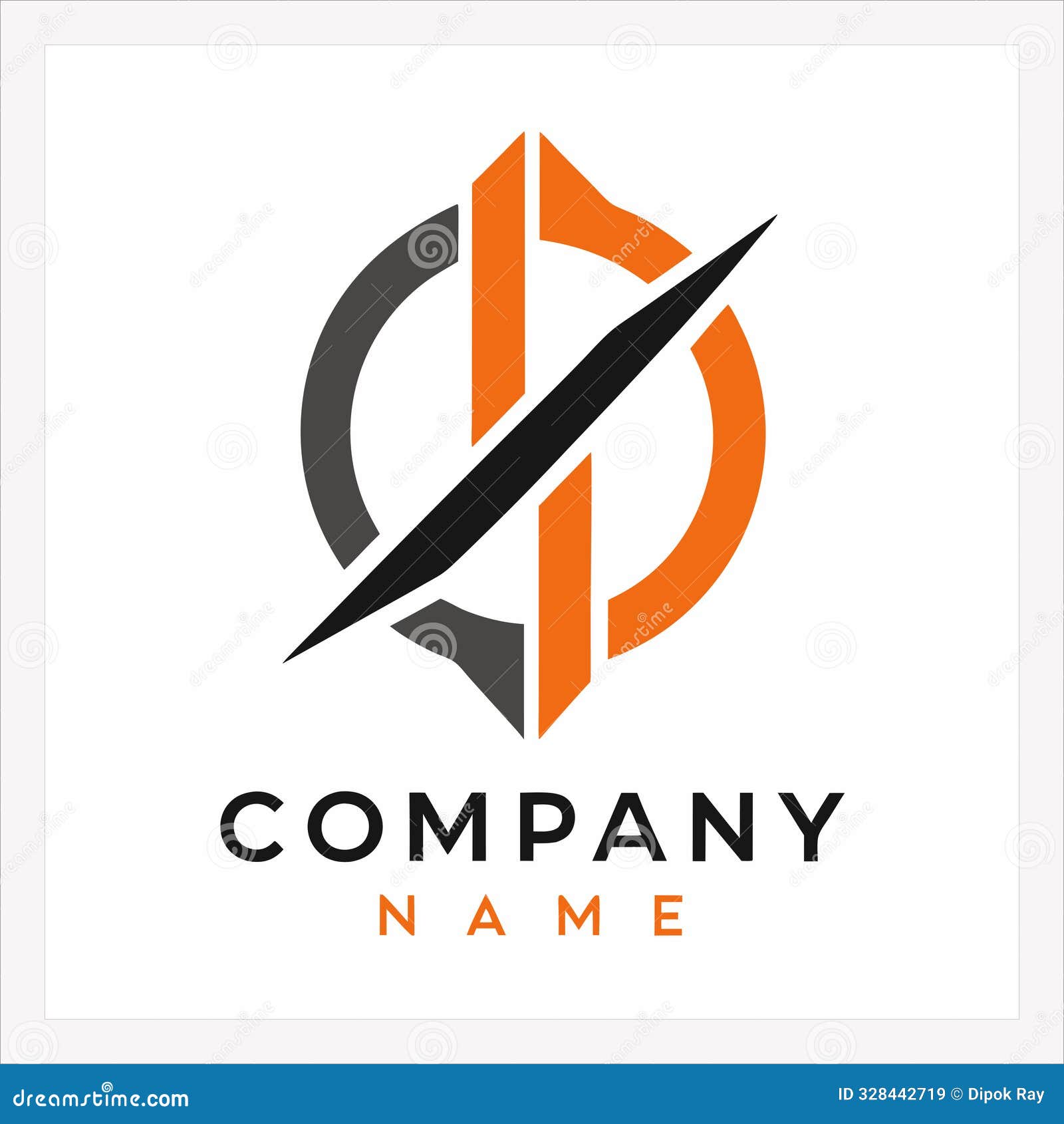 Logo for the Company Vector Art Illustration Stock Illustration ...