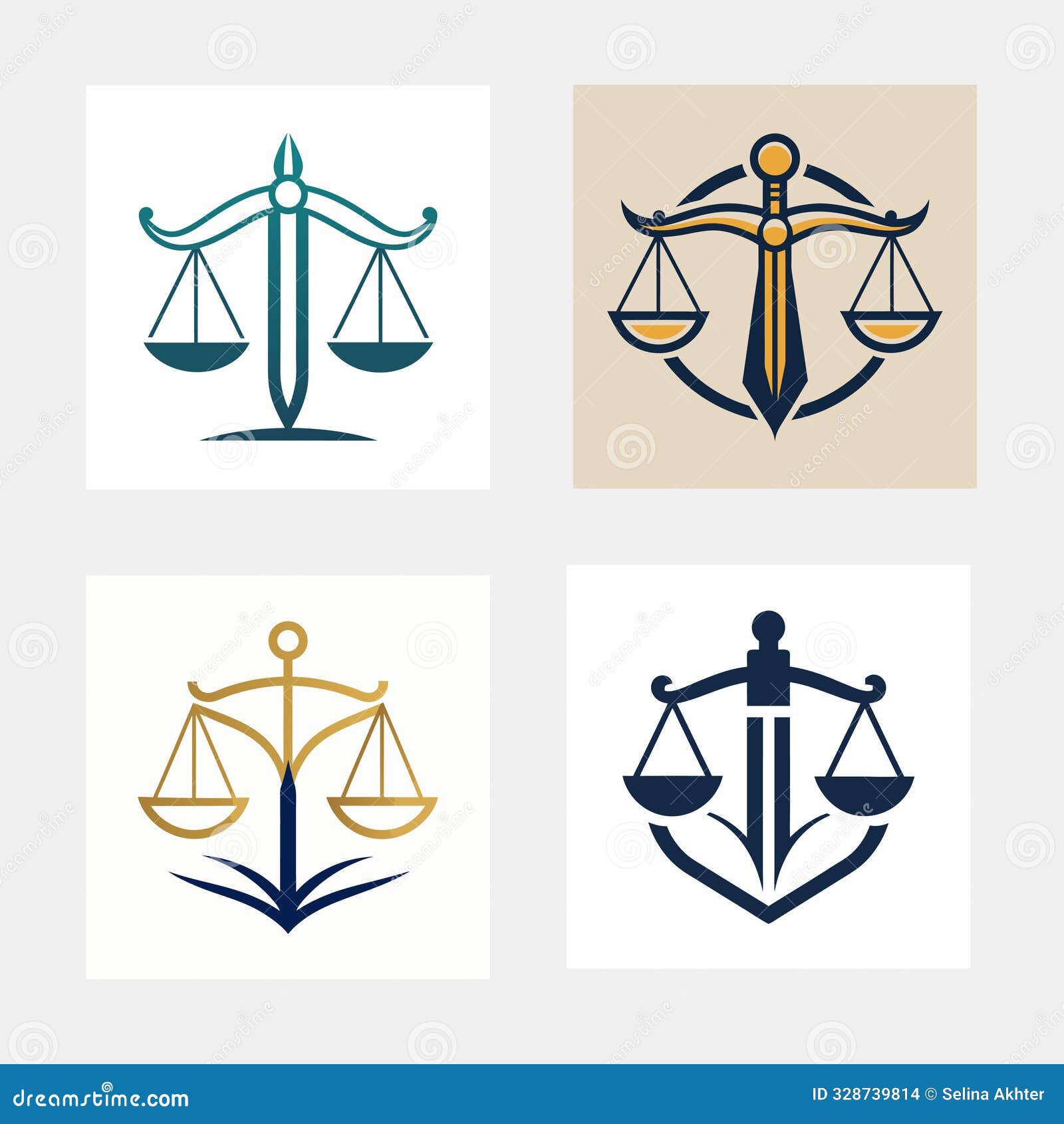 Minimalist Unique Law Firm Logo Vector. Stock Vector - Illustration of ...