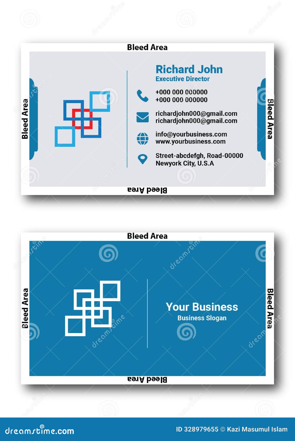 Smart Business Card Design Template by Adobe Illustrator Stock ...
