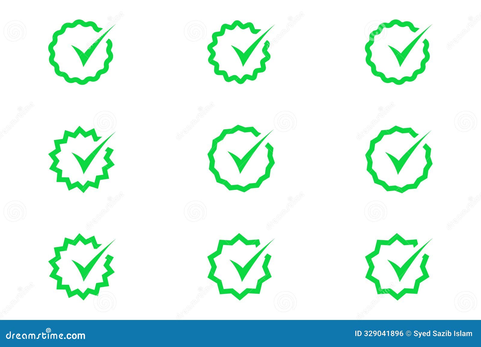Green Tick Mark Check Box Polygon Style Stock Vector - Illustration of ...