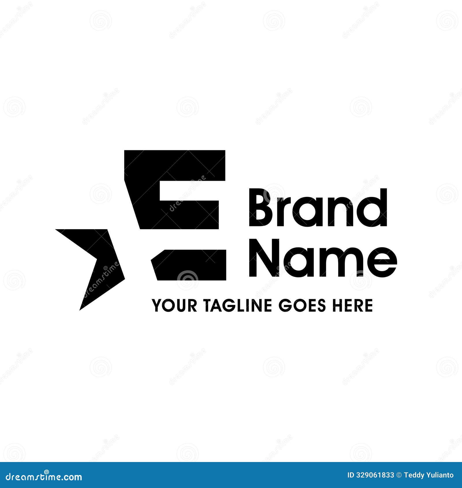 Simple and Memorable Initial E Star Logo Stock Illustration ...