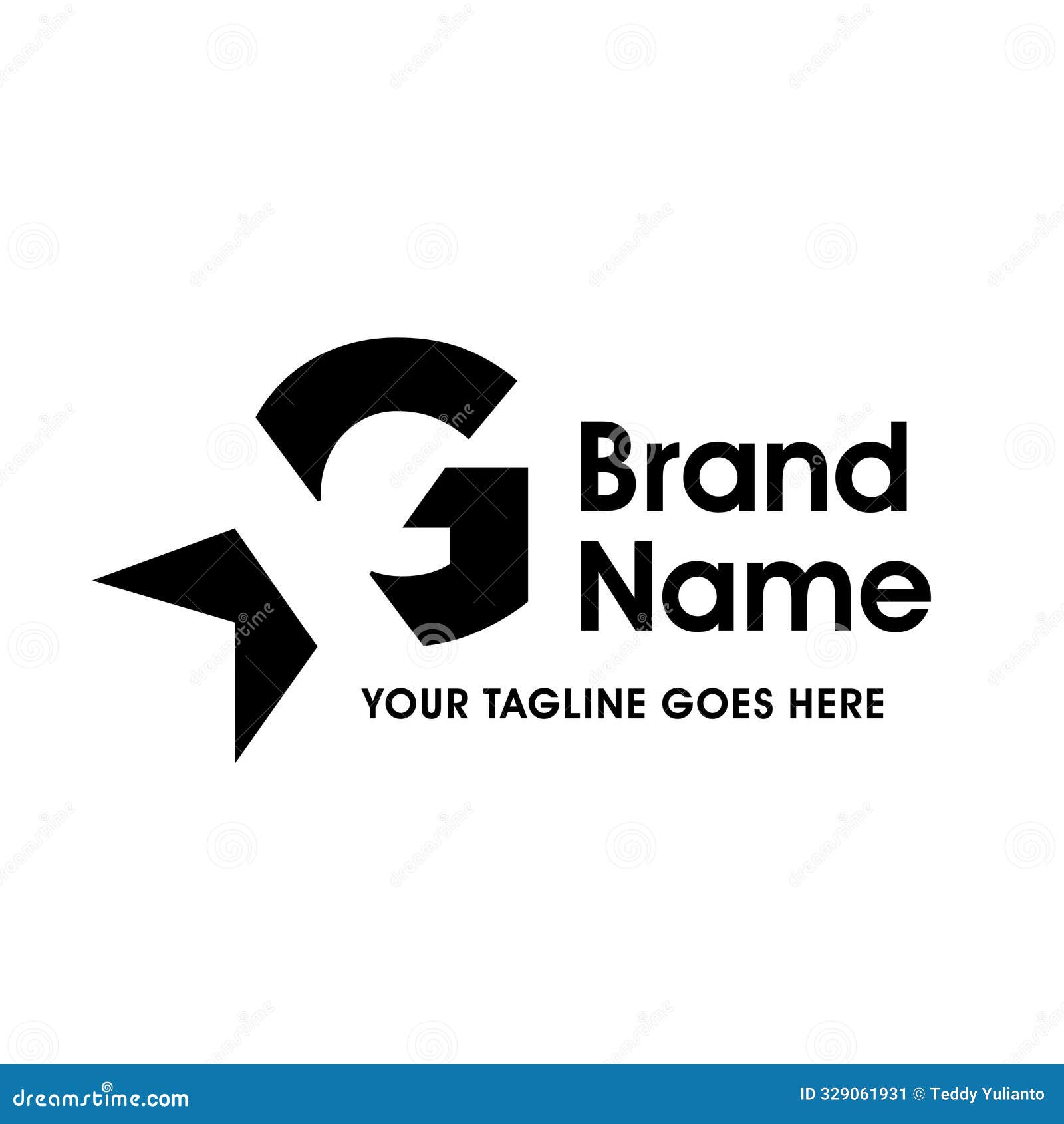 Simple and Memorable Initial G Star Logo Stock Illustration ...
