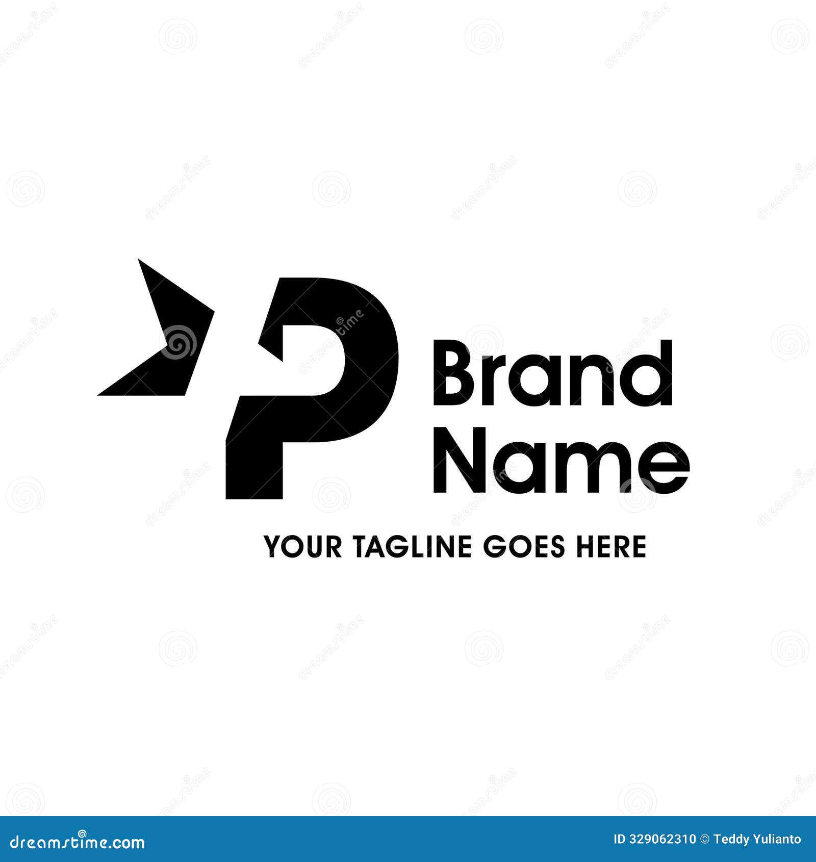 Simple and Memorable Initial P Star Logo Stock Illustration ...