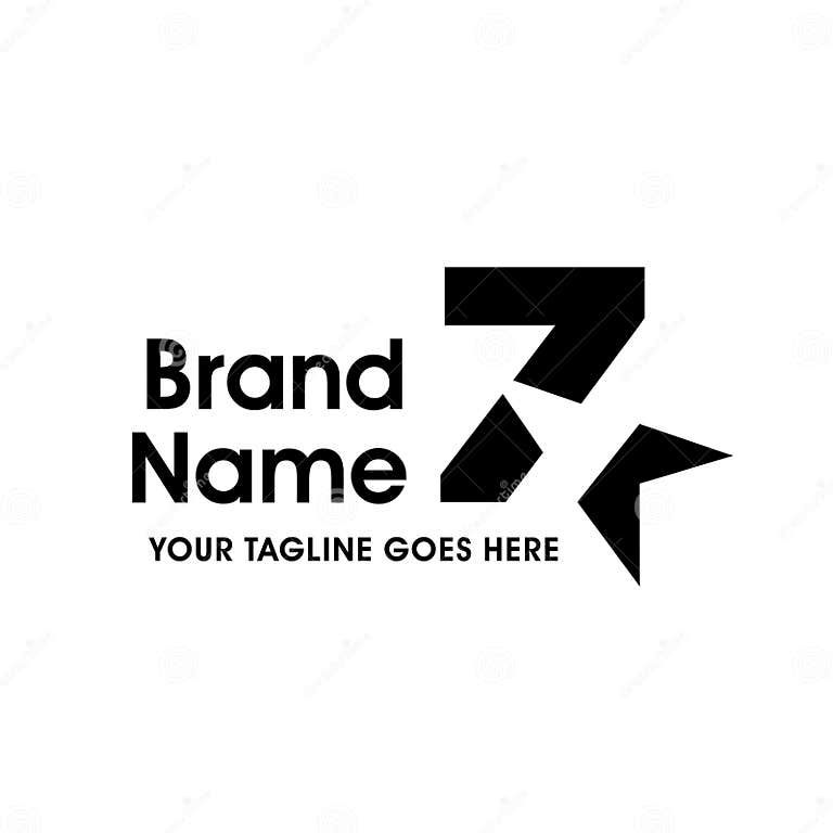 Simple and Memorable Initial Z Star Logo Stock Vector - Illustration of ...
