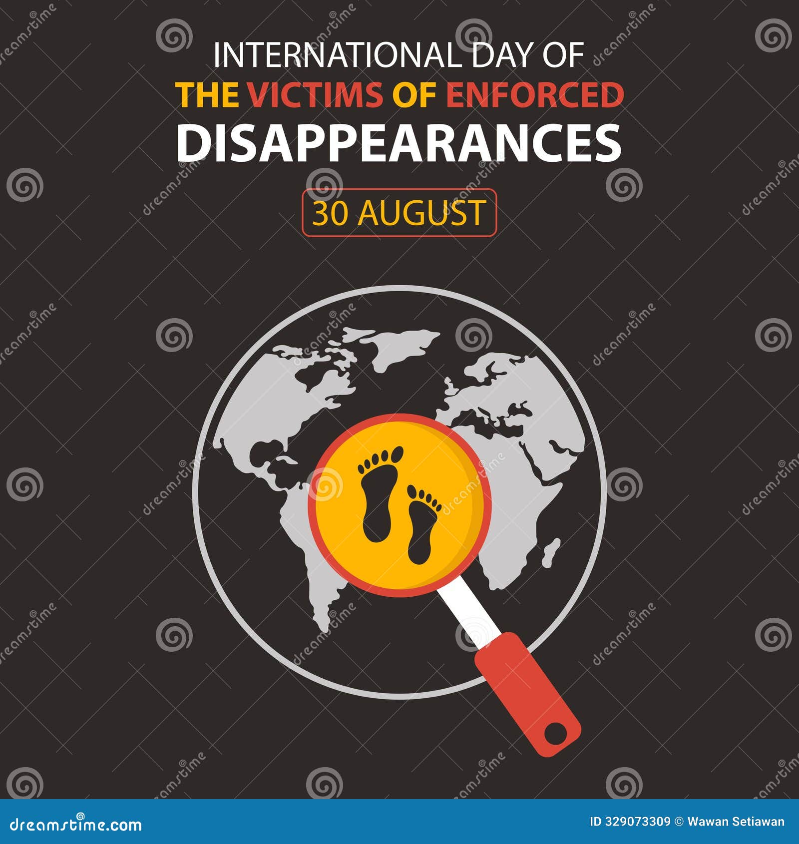 Illustration Vector Graphic of Magnifying Glass Looking for Traces of ...