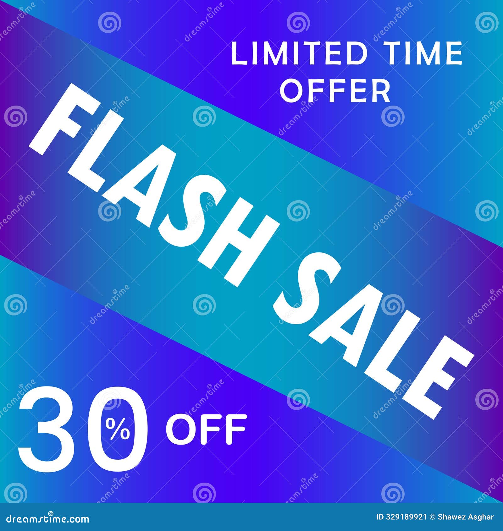 3D Sale Banner Limited Time Offer Flash Sale 30 Off Poster Banner ...