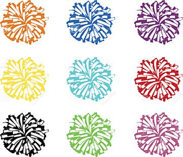 Cheerleading Poms, Cheerleader, Cheerleading, Cheer Pom Poms Stock ...