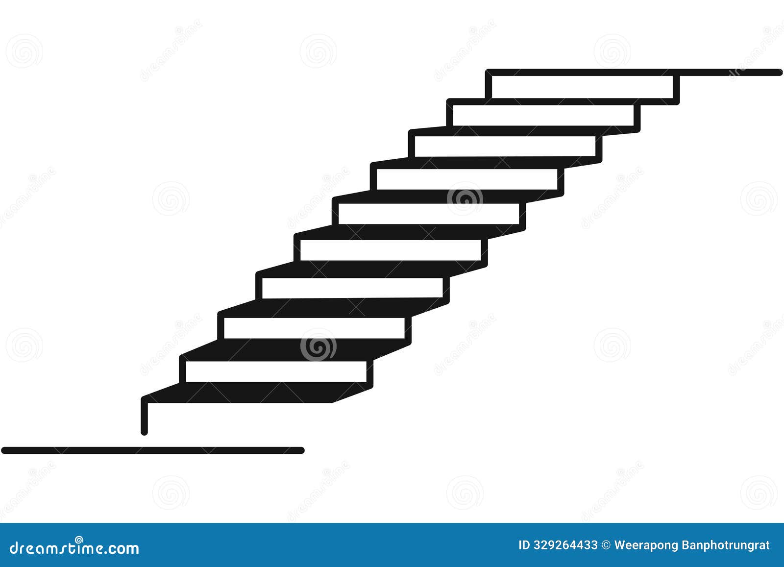Stairway Symbol To Reach Achievement. Staircase Vector Icon Stock ...