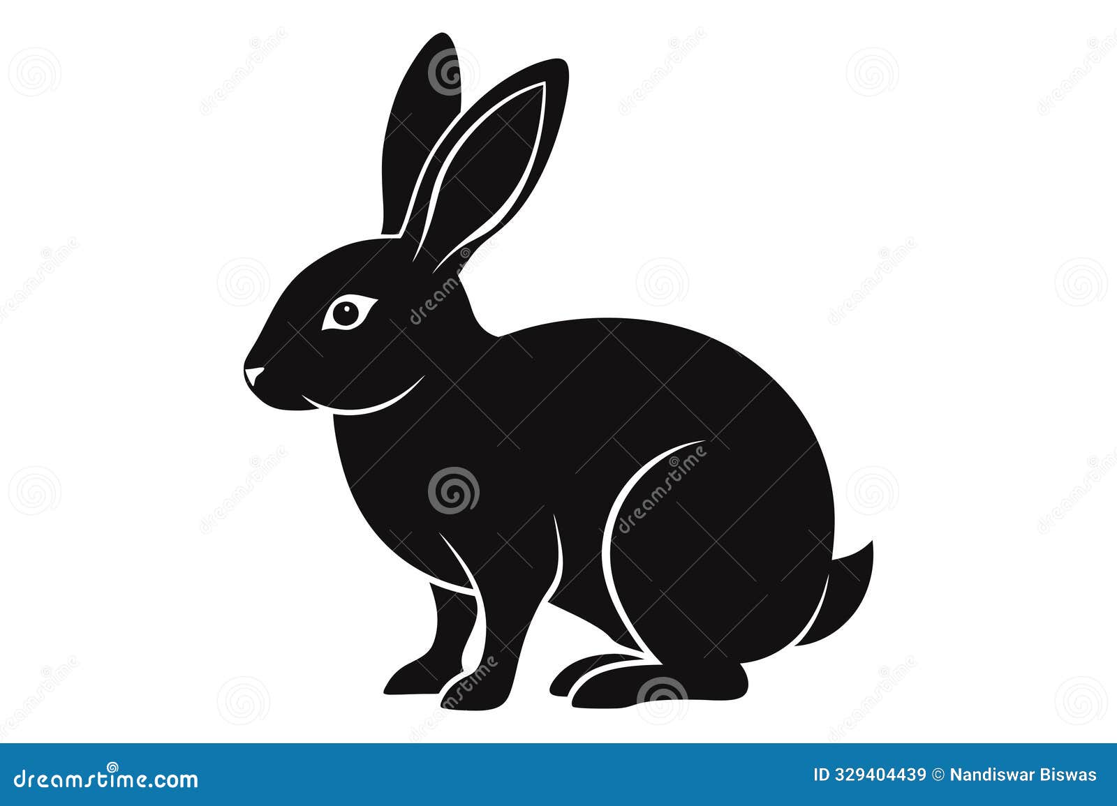 Charming Rabbit Vector Silhouettes , Rabbit Vector Silhouettes Stock ...