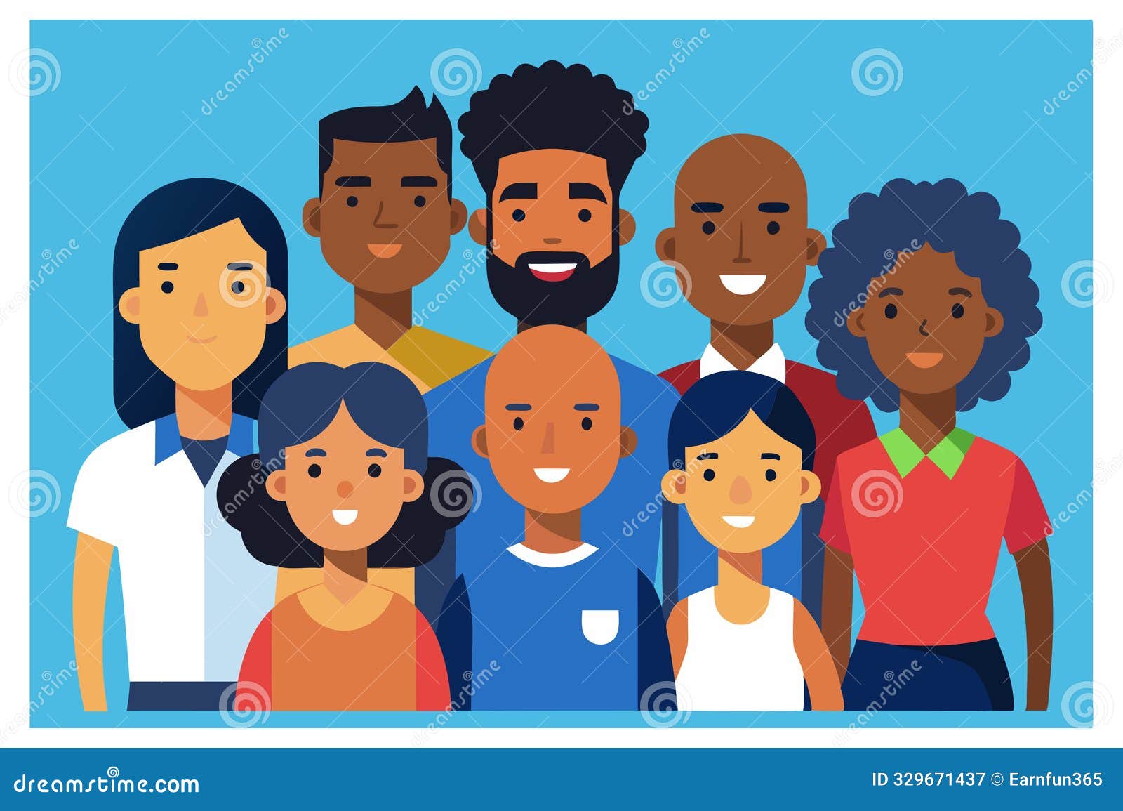 A Beautiful Image of Black People Team Illustration of Business Stock ...