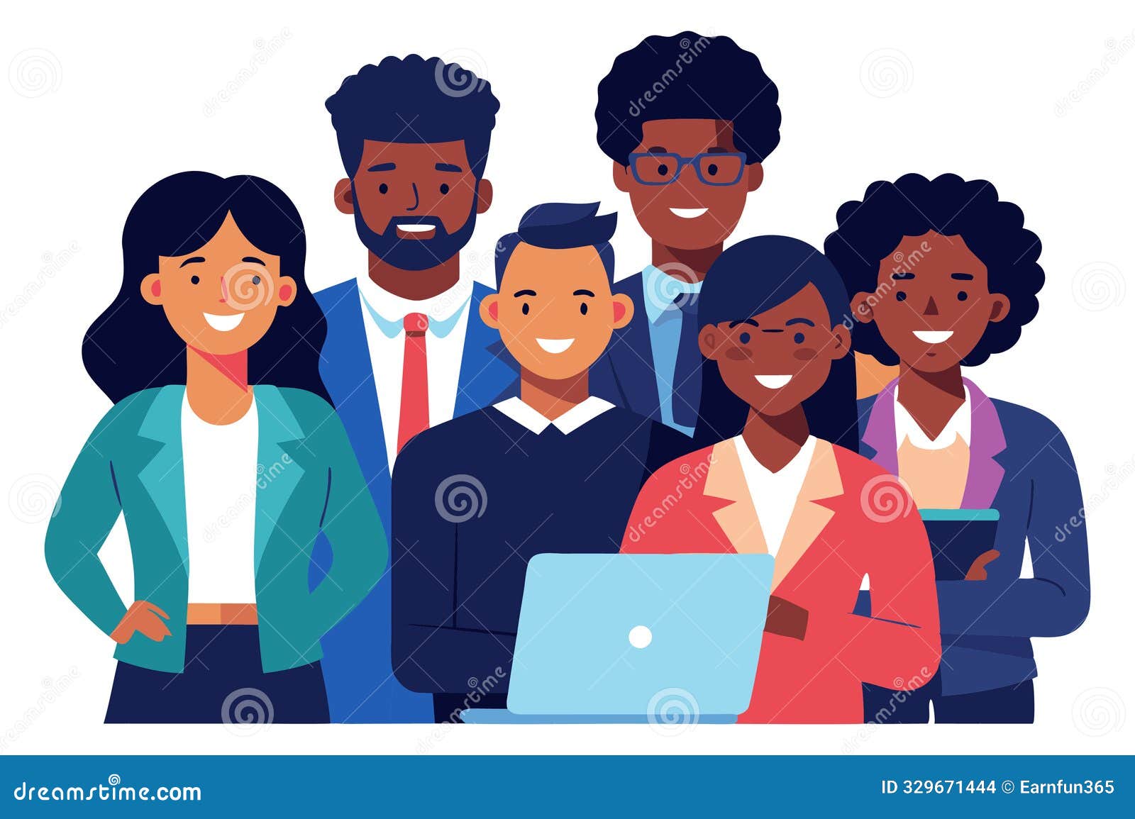 A Beautiful Image of Black People Team Illustration of Business Stock ...
