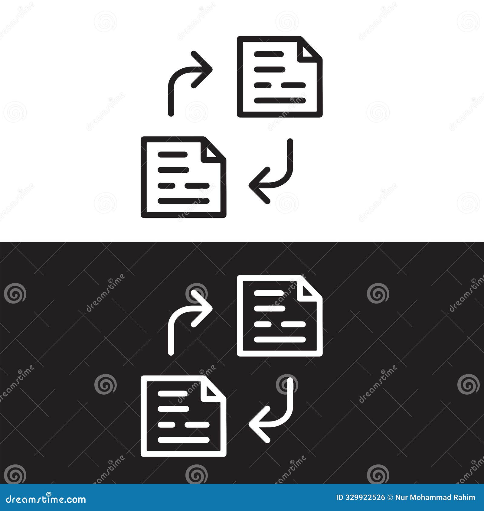 Duplicate Icon Vector Art Illustration Stock Vector - Illustration of ...