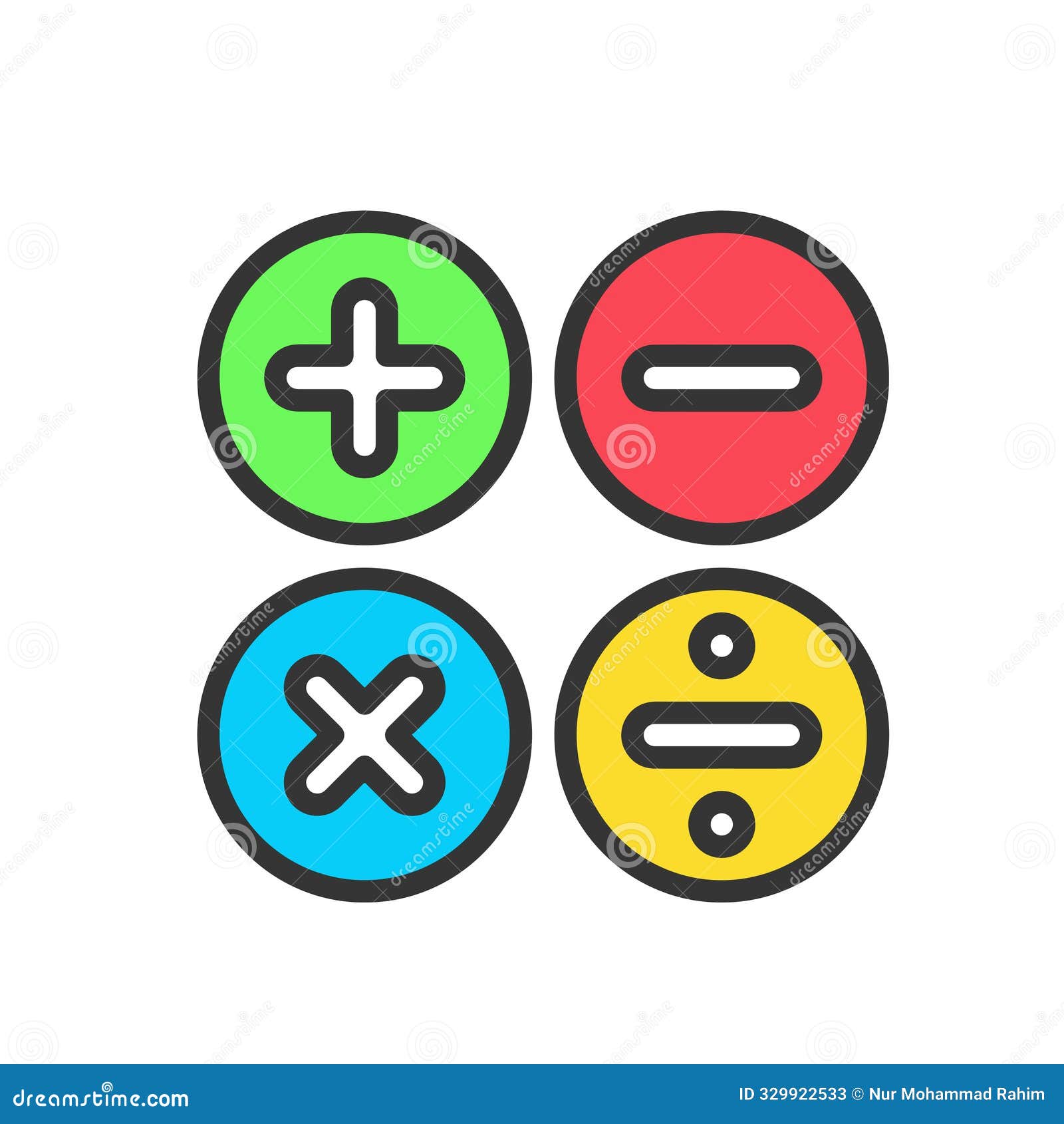 Equation Two Plus Two Equals Question Mark. Isolated Vector ...